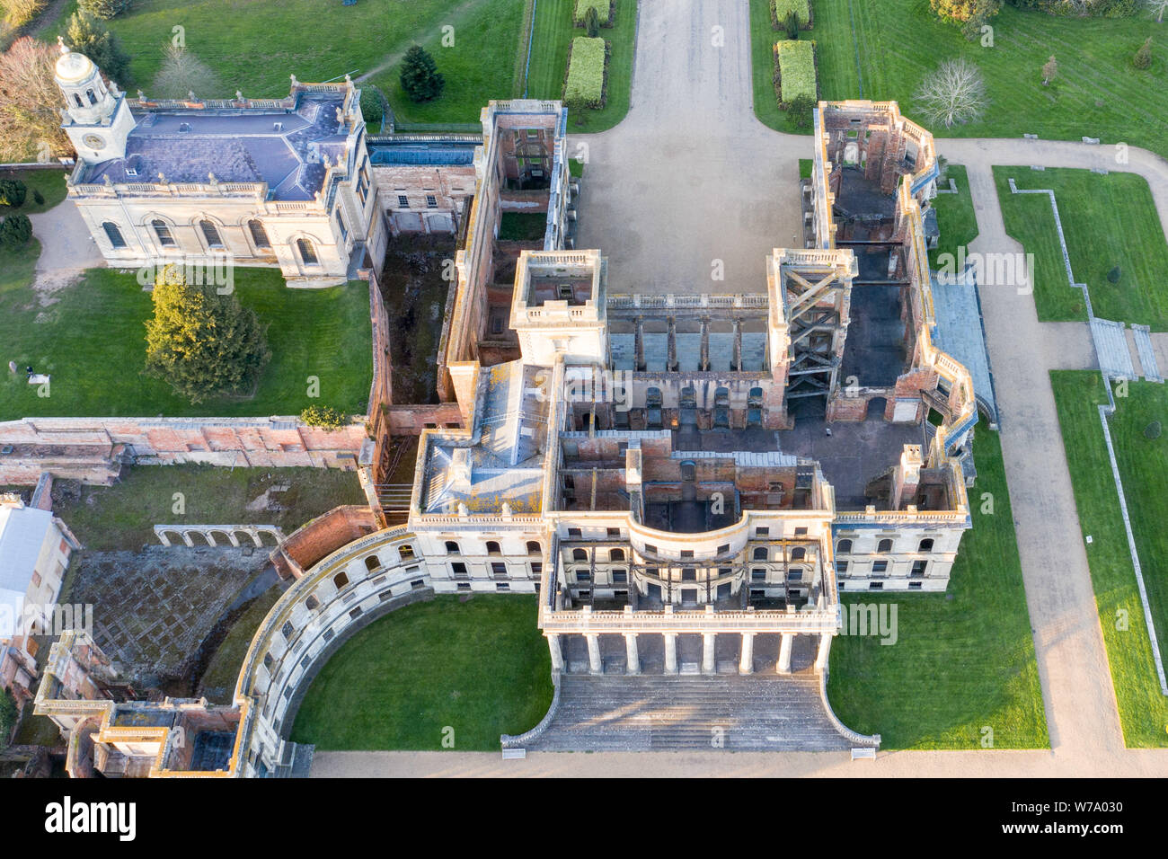 Witley Court, Worcestershire, UK. 28th March 2019. Drone images of ...
