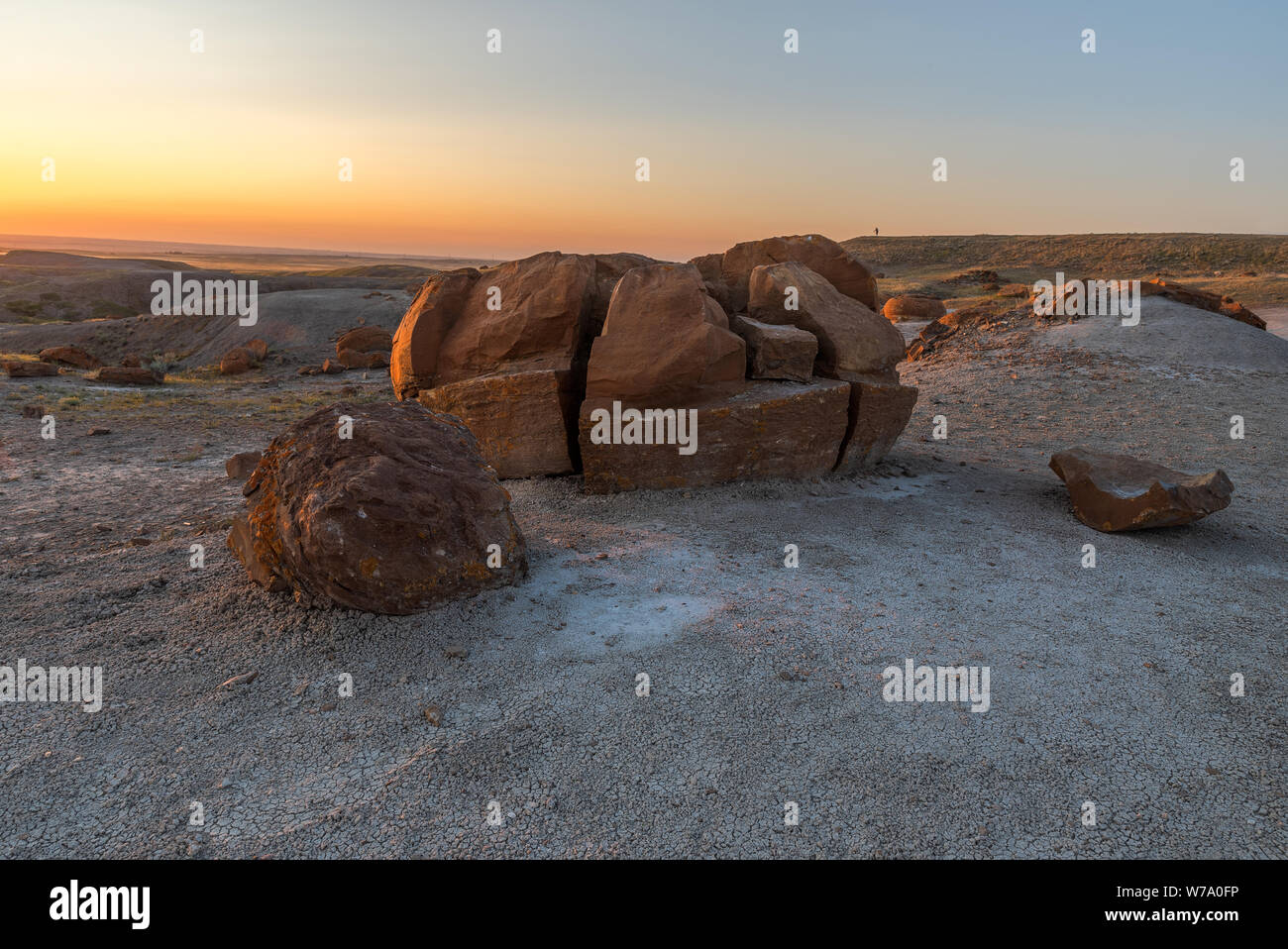 Red Rock Coulee near the Towns of Orion and Seven Persons, Alberta ...