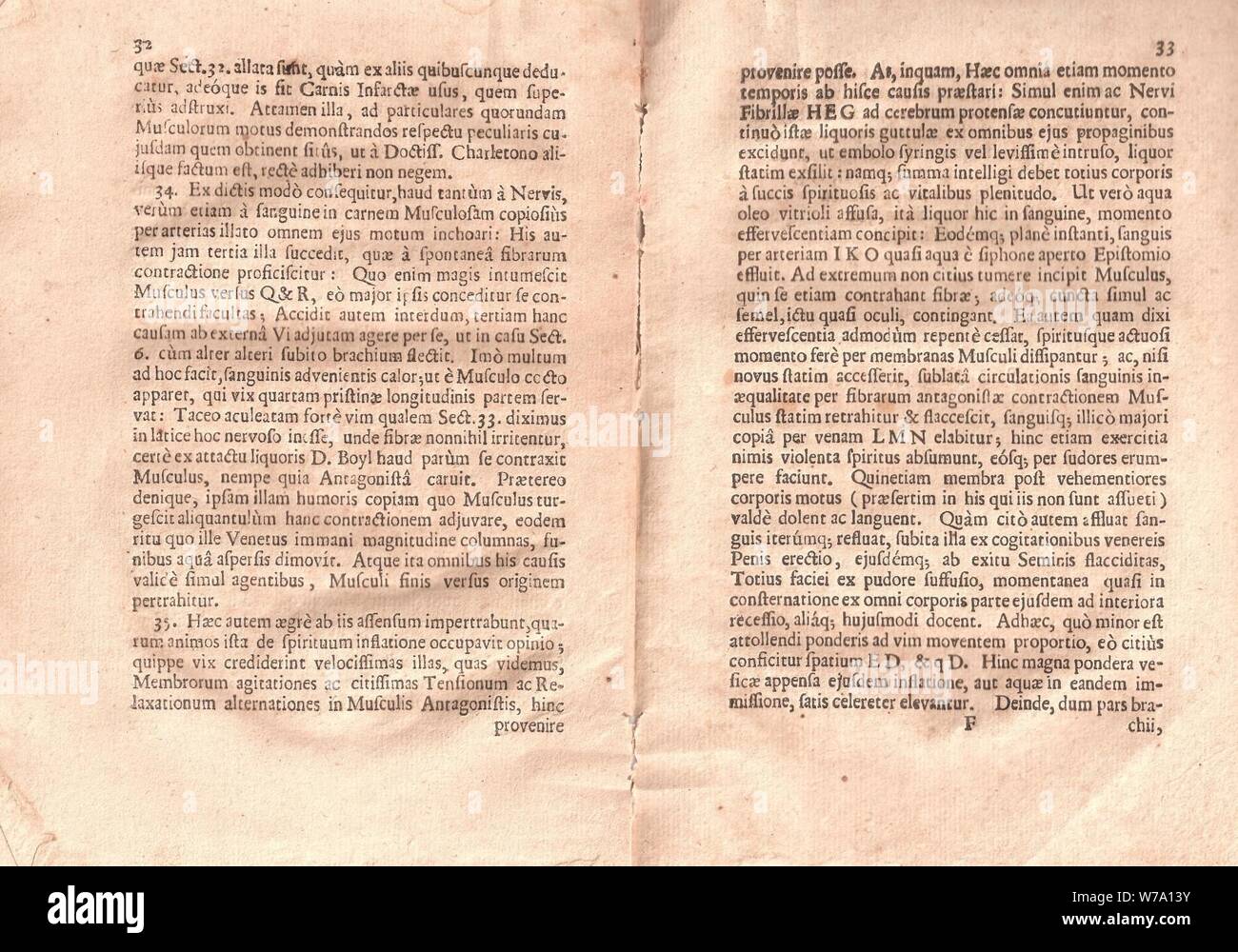 De Ratione Motus Musculorum 17 Stock Photo - Alamy