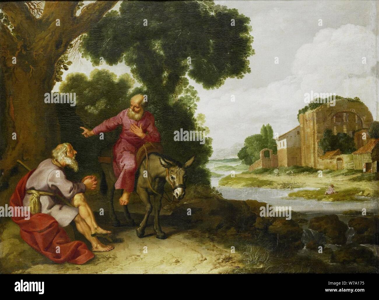 De profeet van Bethel ontmoet de man Gods uit Juda Stock Photo - Alamy