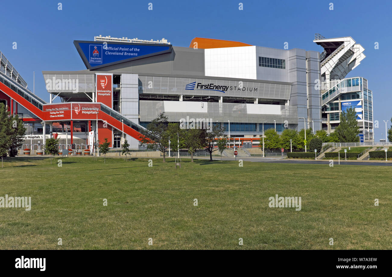 FirstEnergy Stadium, home of the Cleveland Browns, in Cleveland, Ohio ...