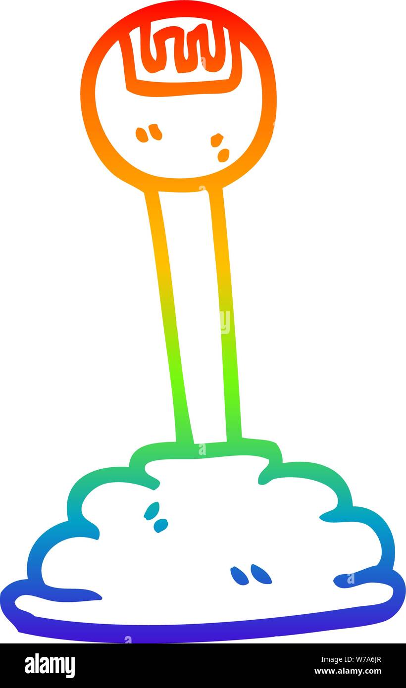 Simple line drawing gear hand Cut Out Stock Images & Pictures - Alamy