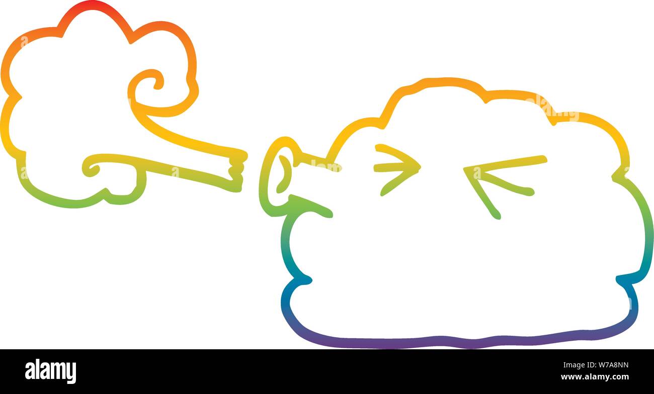 Cartoon weather gale Stock Vector Images - Alamy