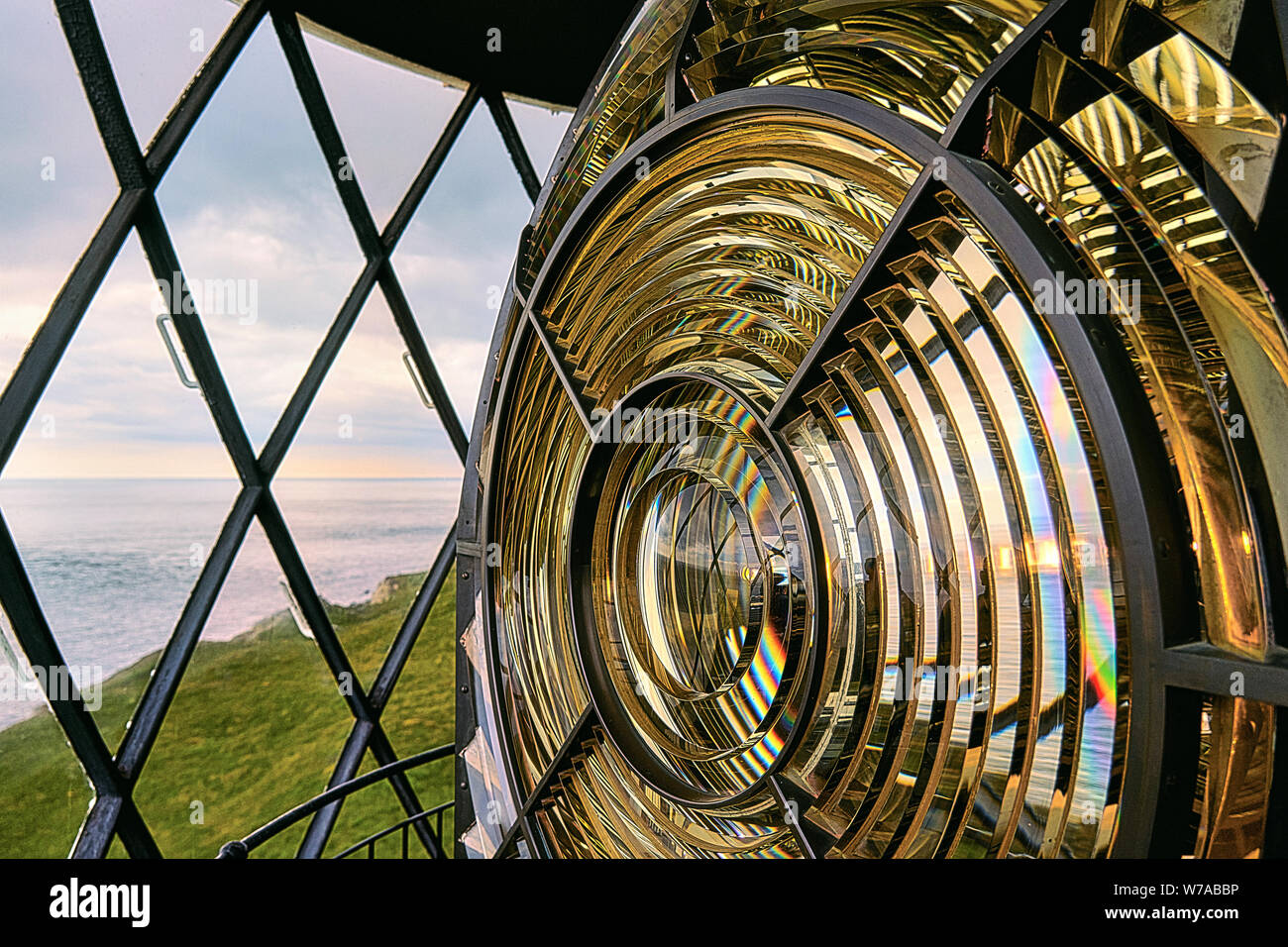 View from the lantern room of a lighthouse Stock Photo - Alamy