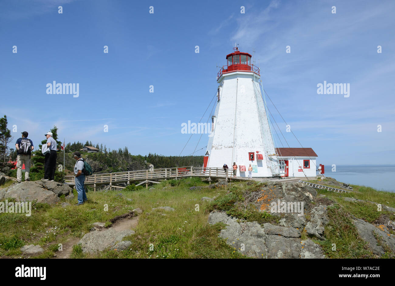 Swallowtail Lighthouse, North Head, Grand Manan Stock Photo - Alamy