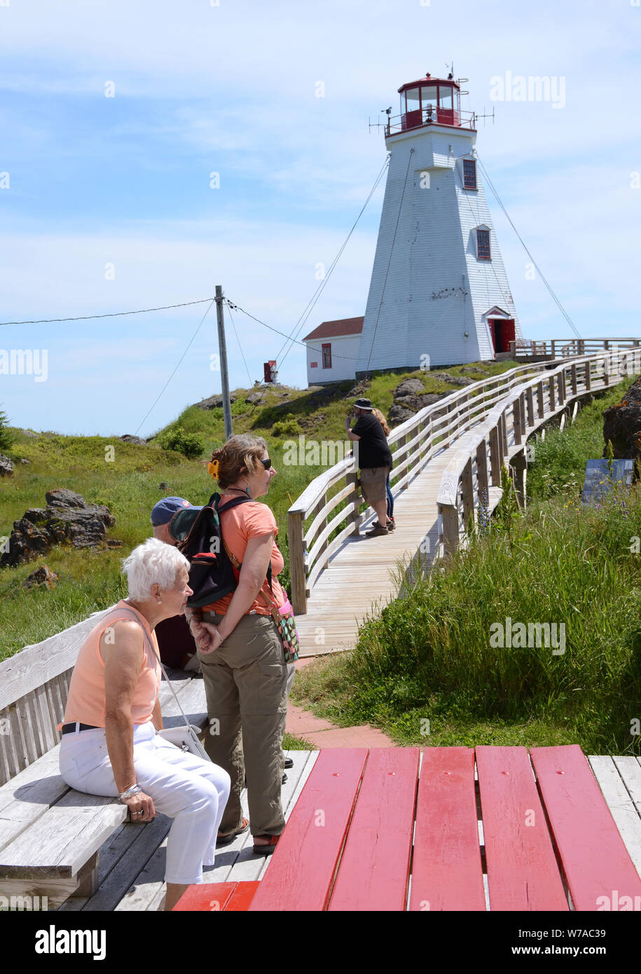 Swallowtail Lighthouse, North Head, Grand Manan Stock Photo - Alamy