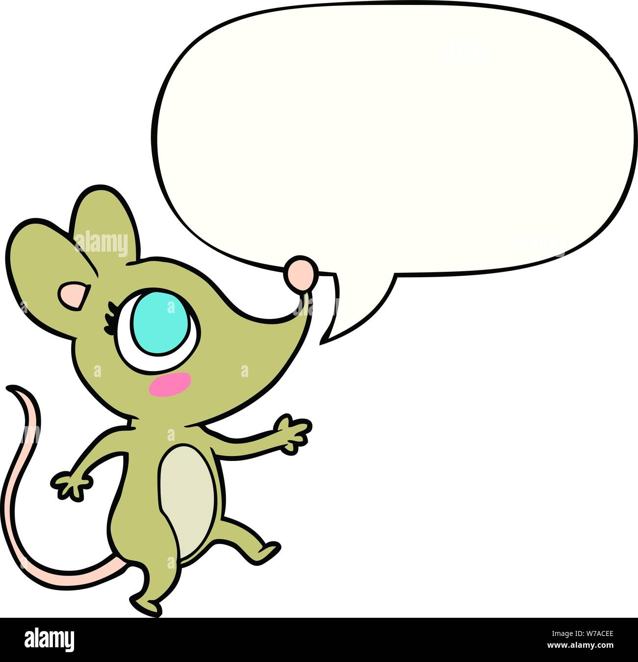 Cartoon mouse bubble Cut Out Stock Images & Pictures - Alamy