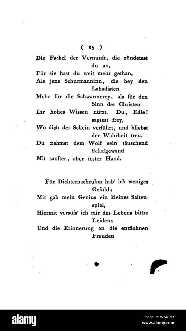 De Neue vermischte Gedichte (Bandemer) 060 Stock Photo - Alamy