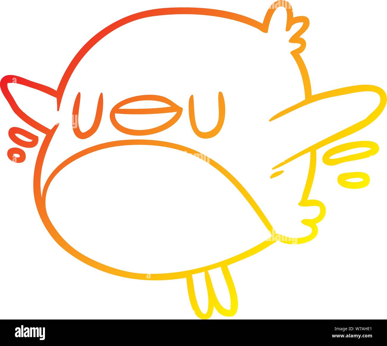 Line drawing robin Stock Vector Images - Alamy