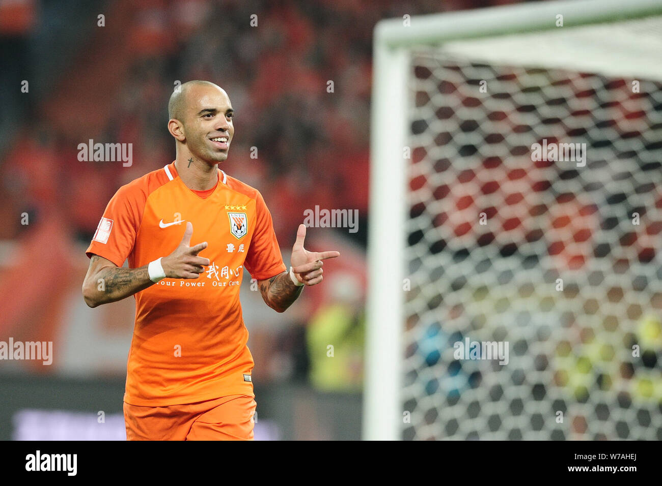 Brazilian football player Diego Tardelli of Shandong Luneng Taishan ...