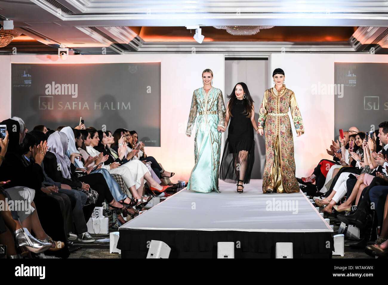 London, UK. 5th Aug 2019. Designer Safia Halim showcases at the London ...