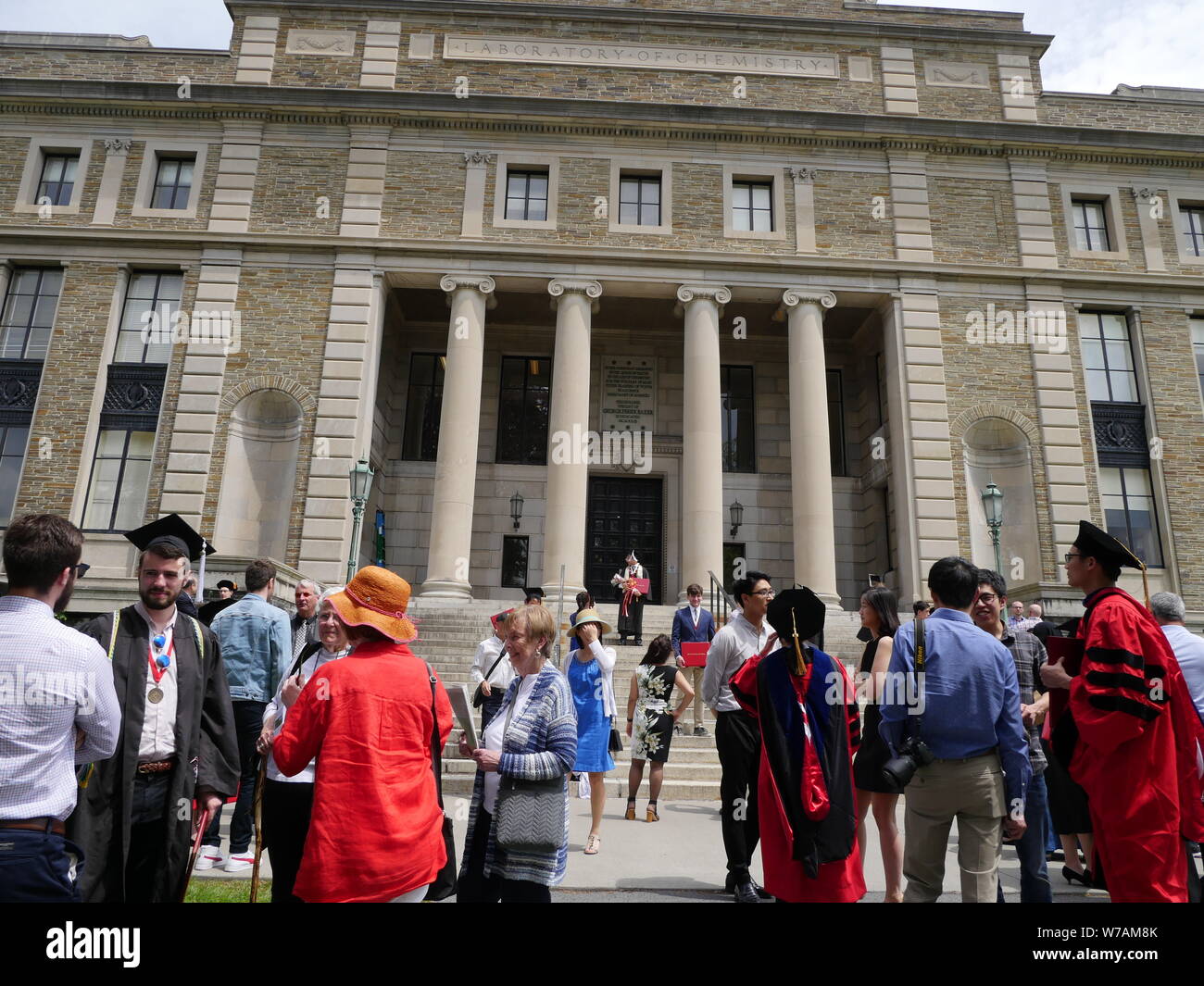 Ithaca, NY - graduates and their friends at the graduation ceremony at ...