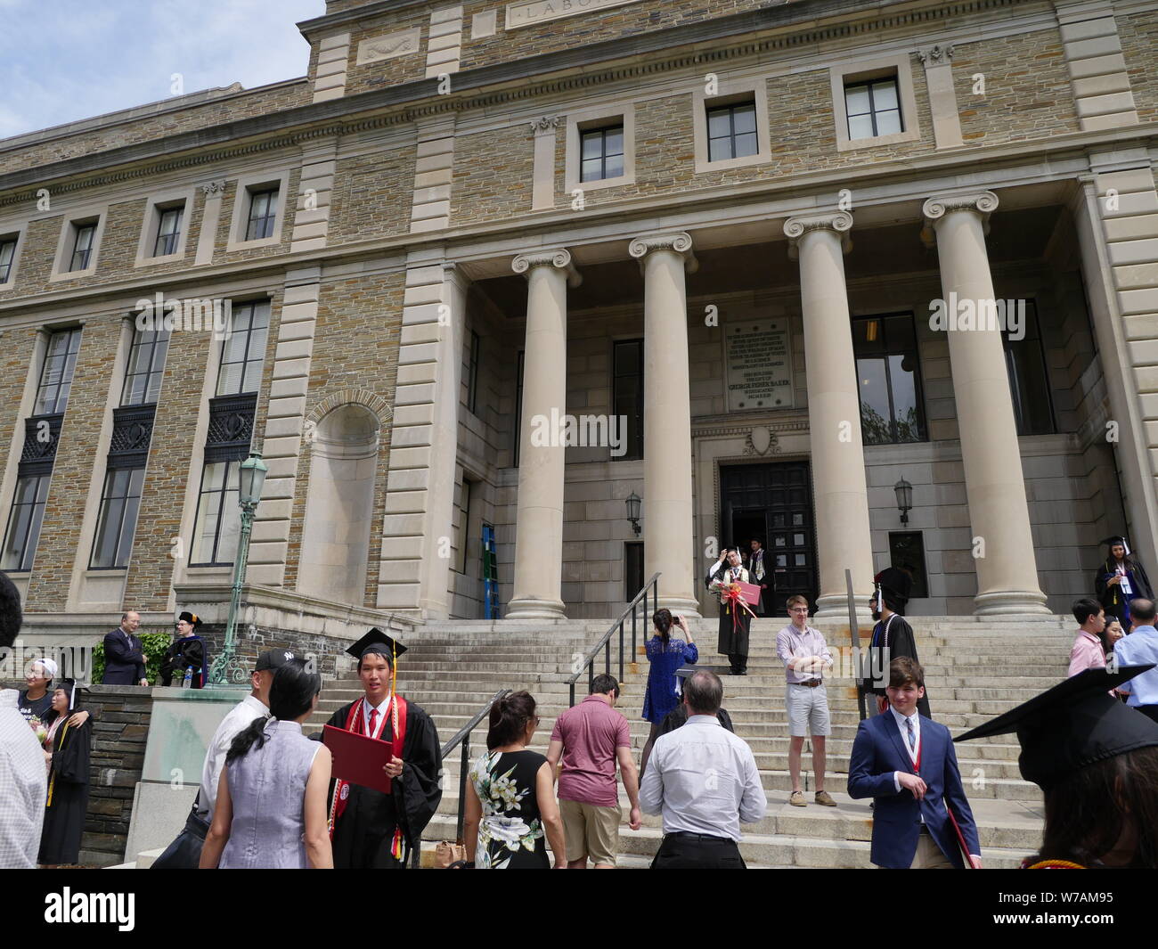 Ithaca, NY - graduates and their friends at the graduation ceremony at ...