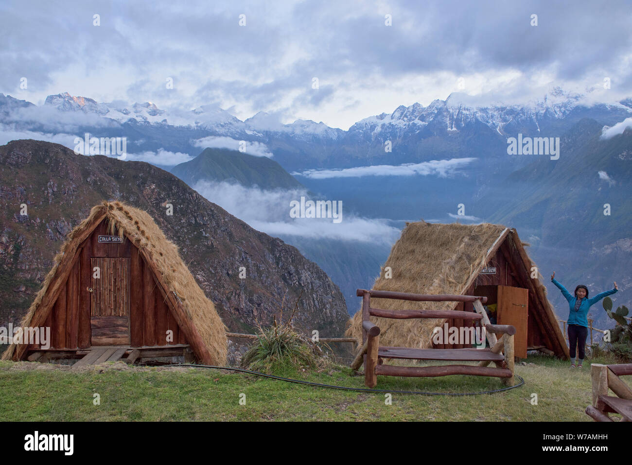 Cute thatched A frame huts on the Choquequirao trek, the "other Machu ...