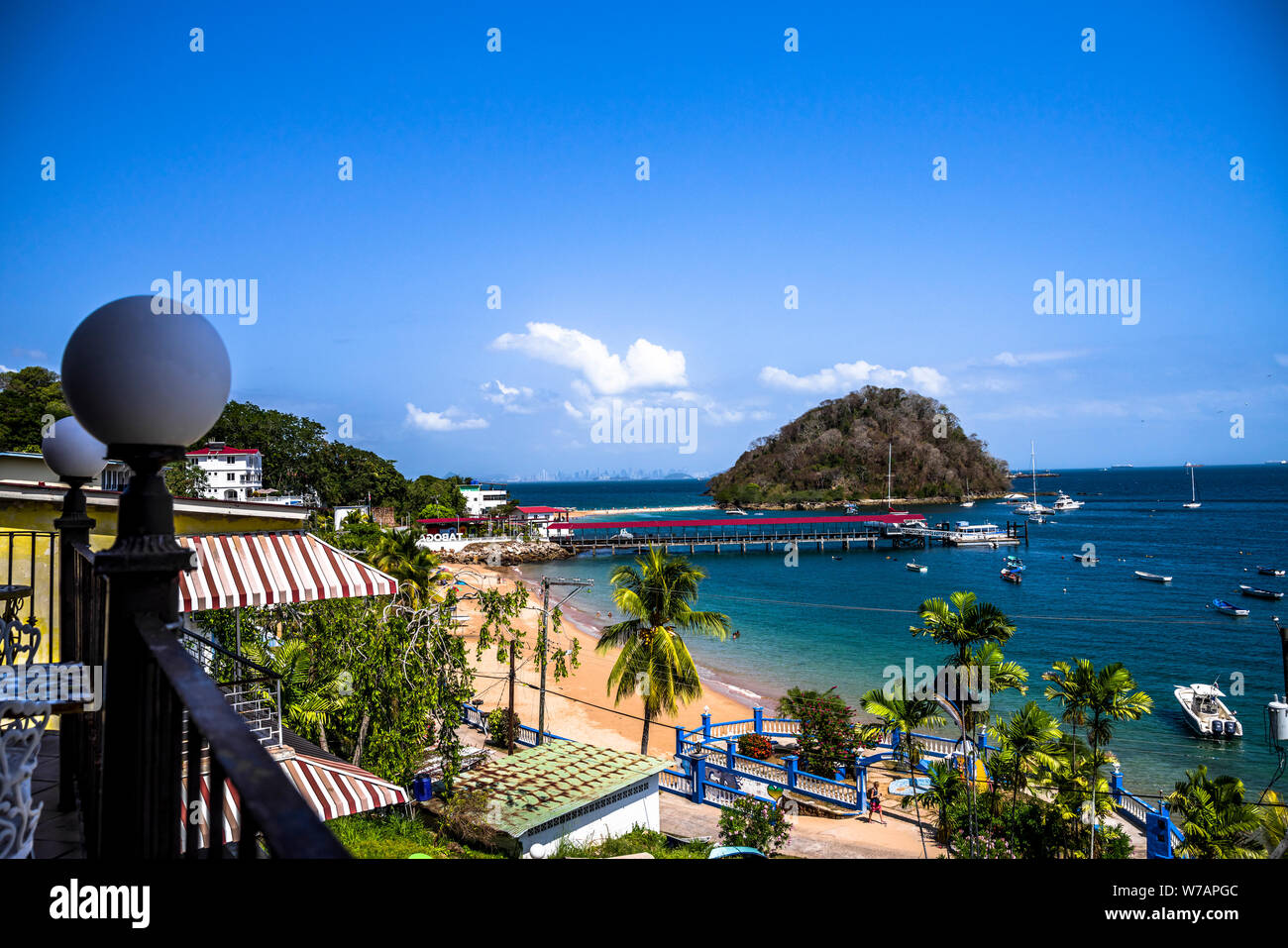 Taboga the flower Island destination near Panama City in the Pacific ...