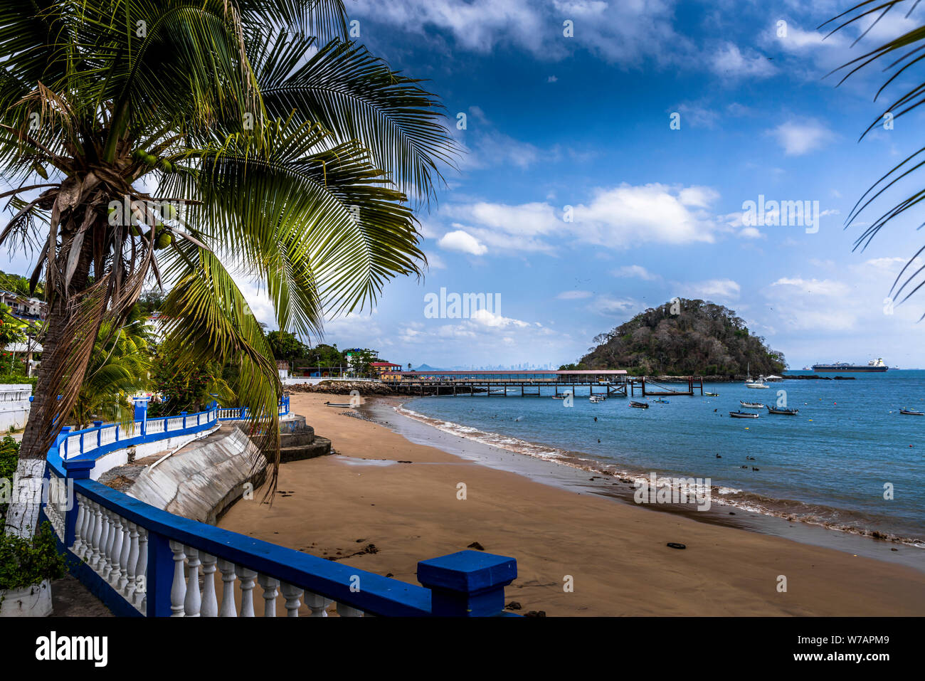 Taboga the flower Island destination near Panama City in the Pacific ...