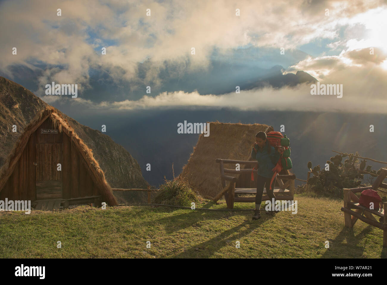 Cute thatched A frame huts on the Choquequirao trek, the "other Machu ...