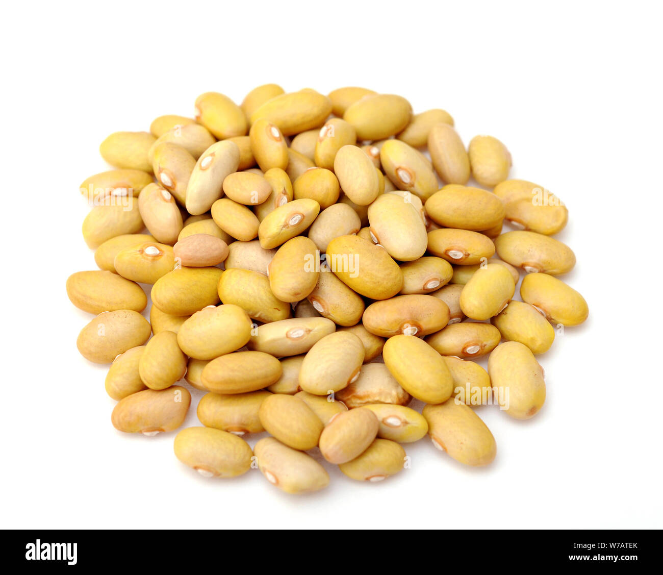 a group of perruano bean on white background Stock Photo - Alamy