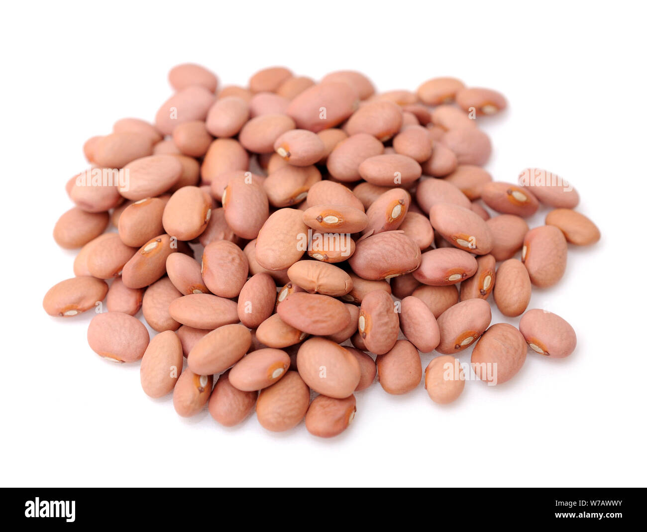 a group of pink beans on white background Stock Photo - Alamy