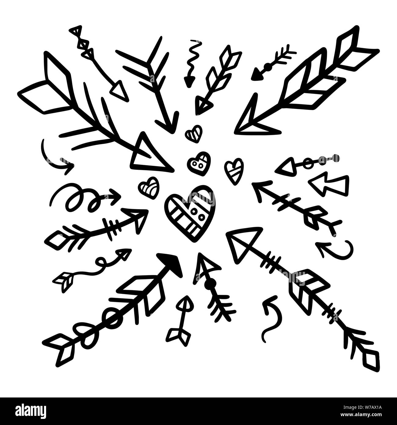 Archery elements Cut Out Stock Images & Pictures - Alamy