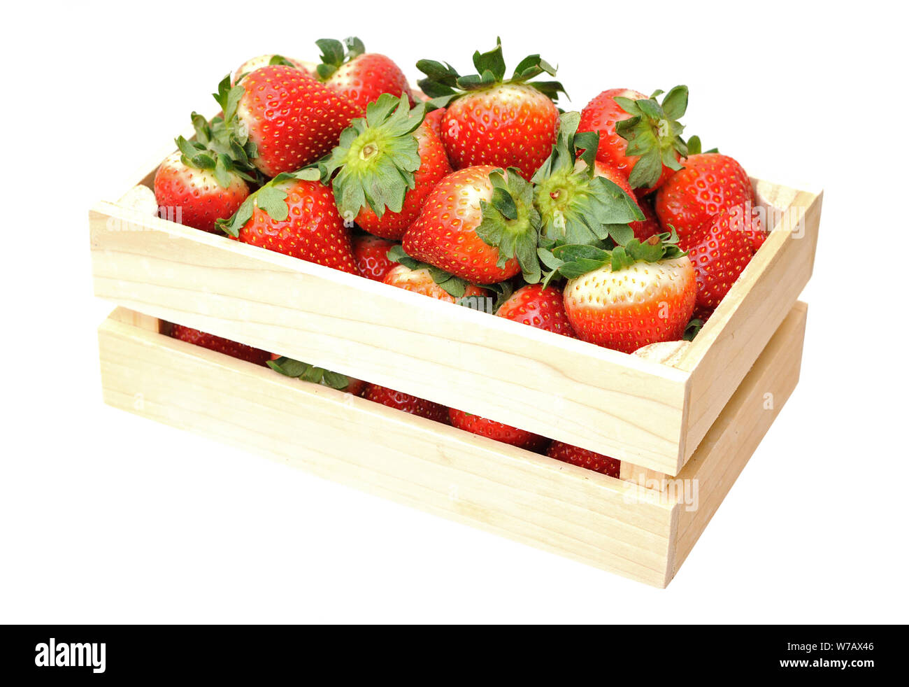 cutting and whole strawberry isolated on white background Stock Photo ...