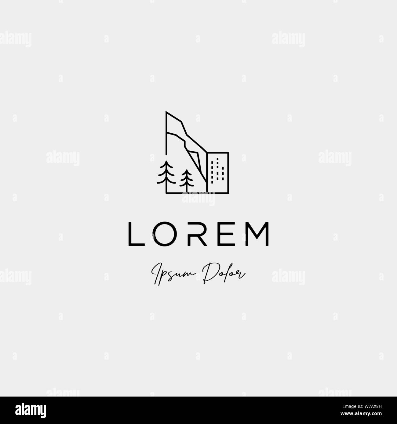 Mountain city Stock Vector Images - Alamy