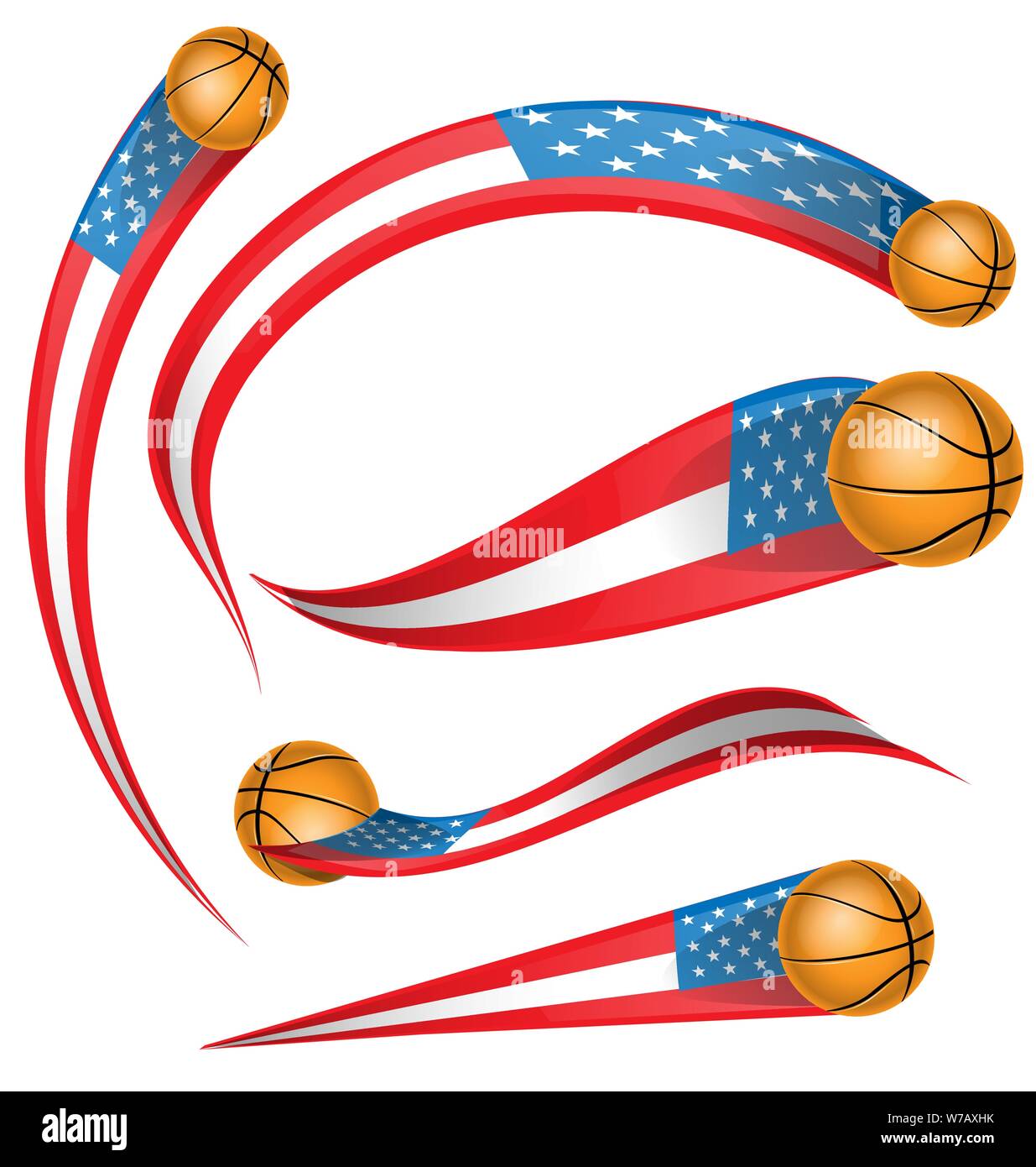 Ring of american flags hi-res stock photography and images - Alamy