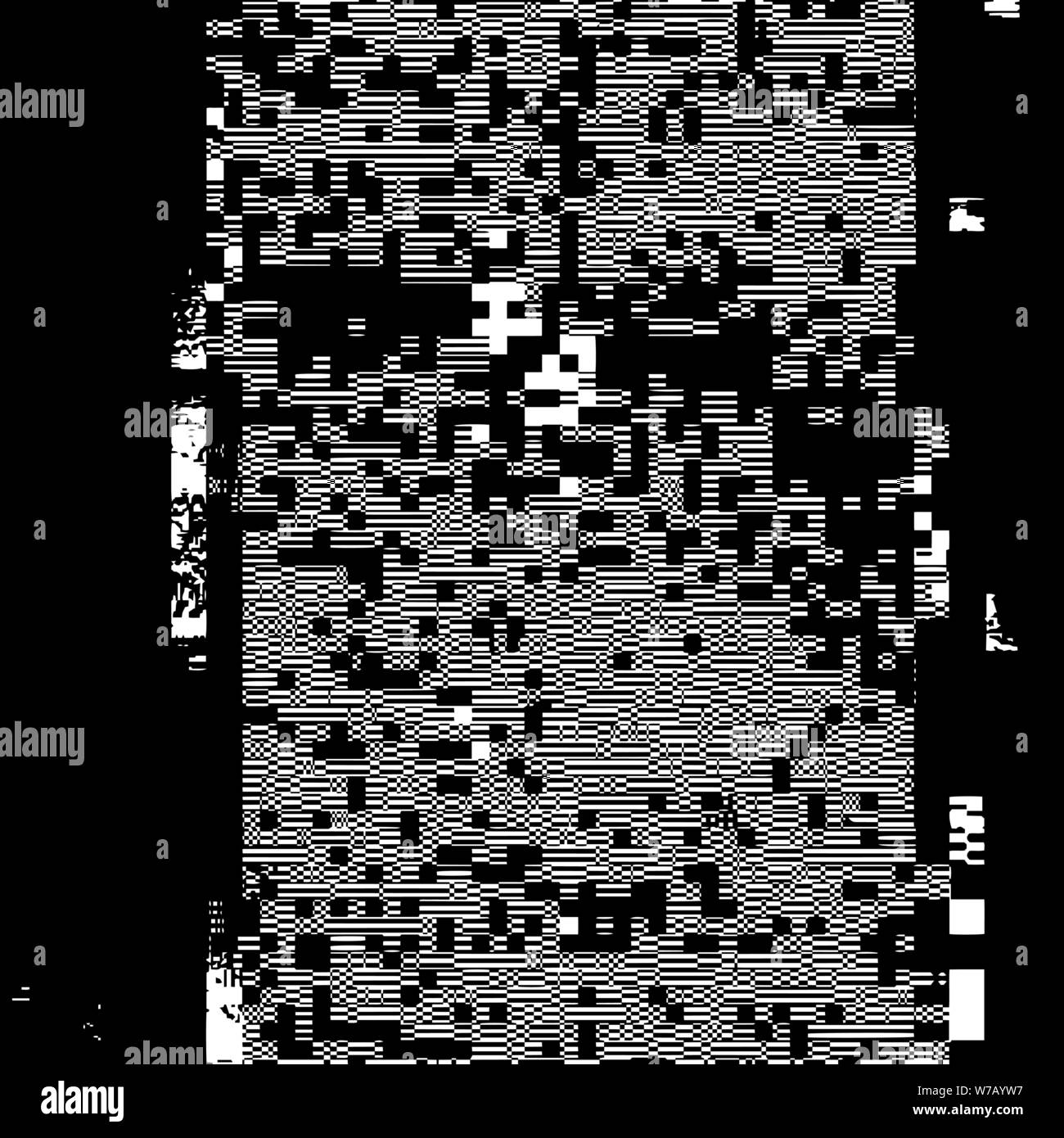 Glitch overlay distress texture. Cyber hacker attack theme creative ...