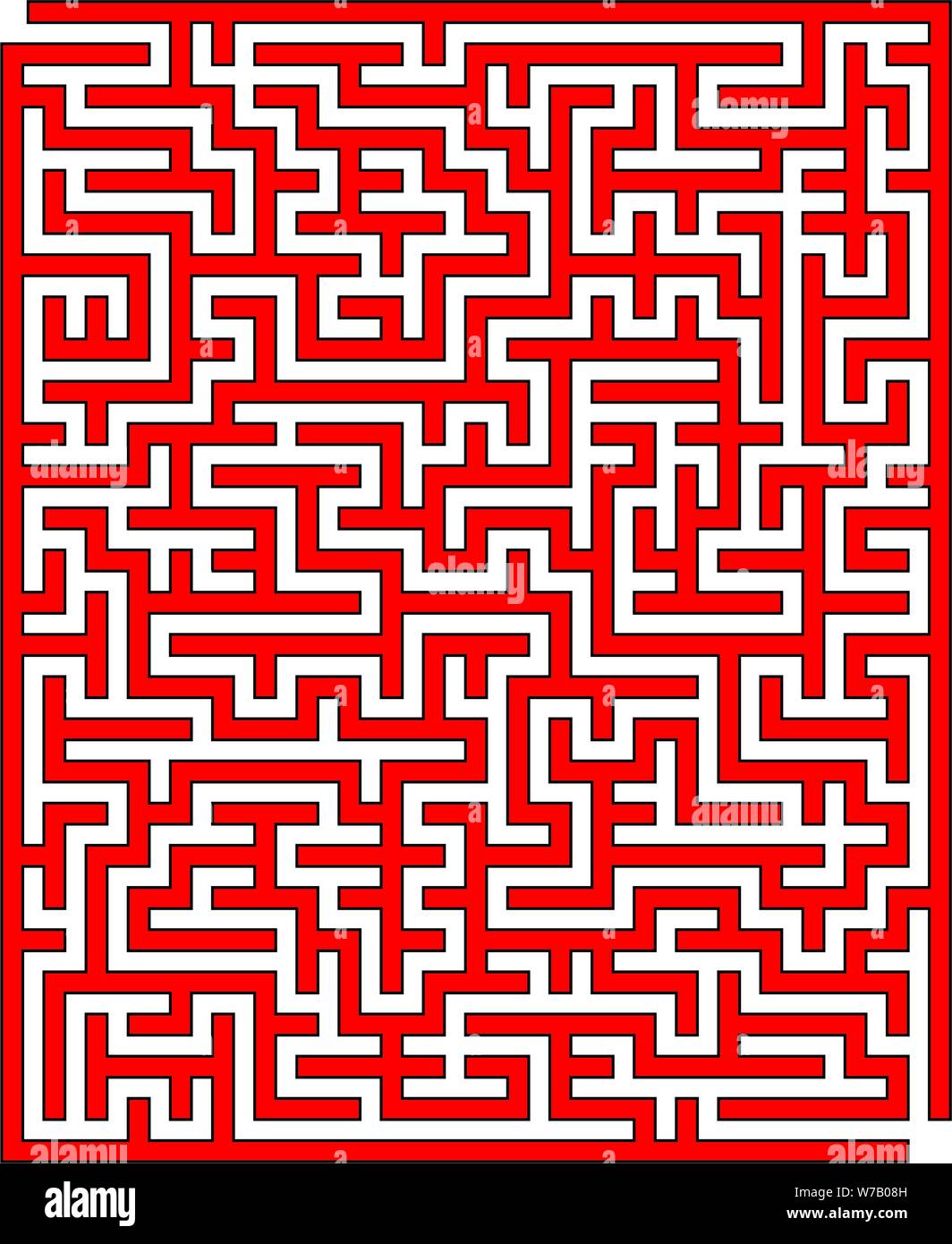 Vector Illustration of Big Labyrinth Maze Stock Vector Image & Art - Alamy