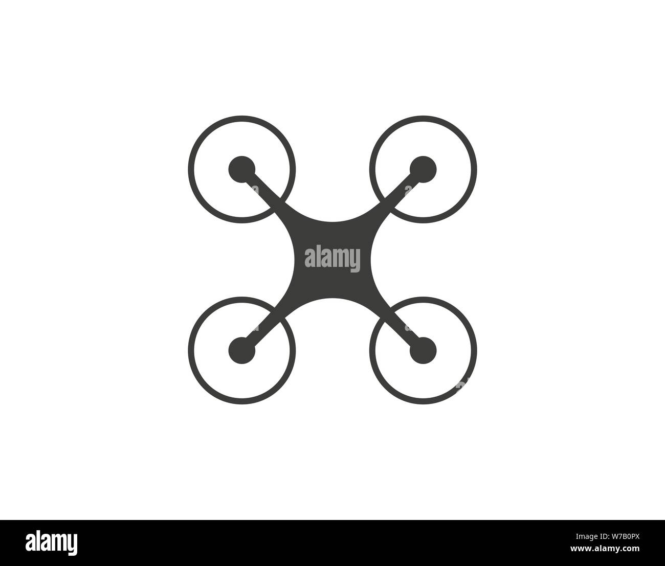 Vector illustration, flat design. Drone quadcopter icon Stock Vector ...
