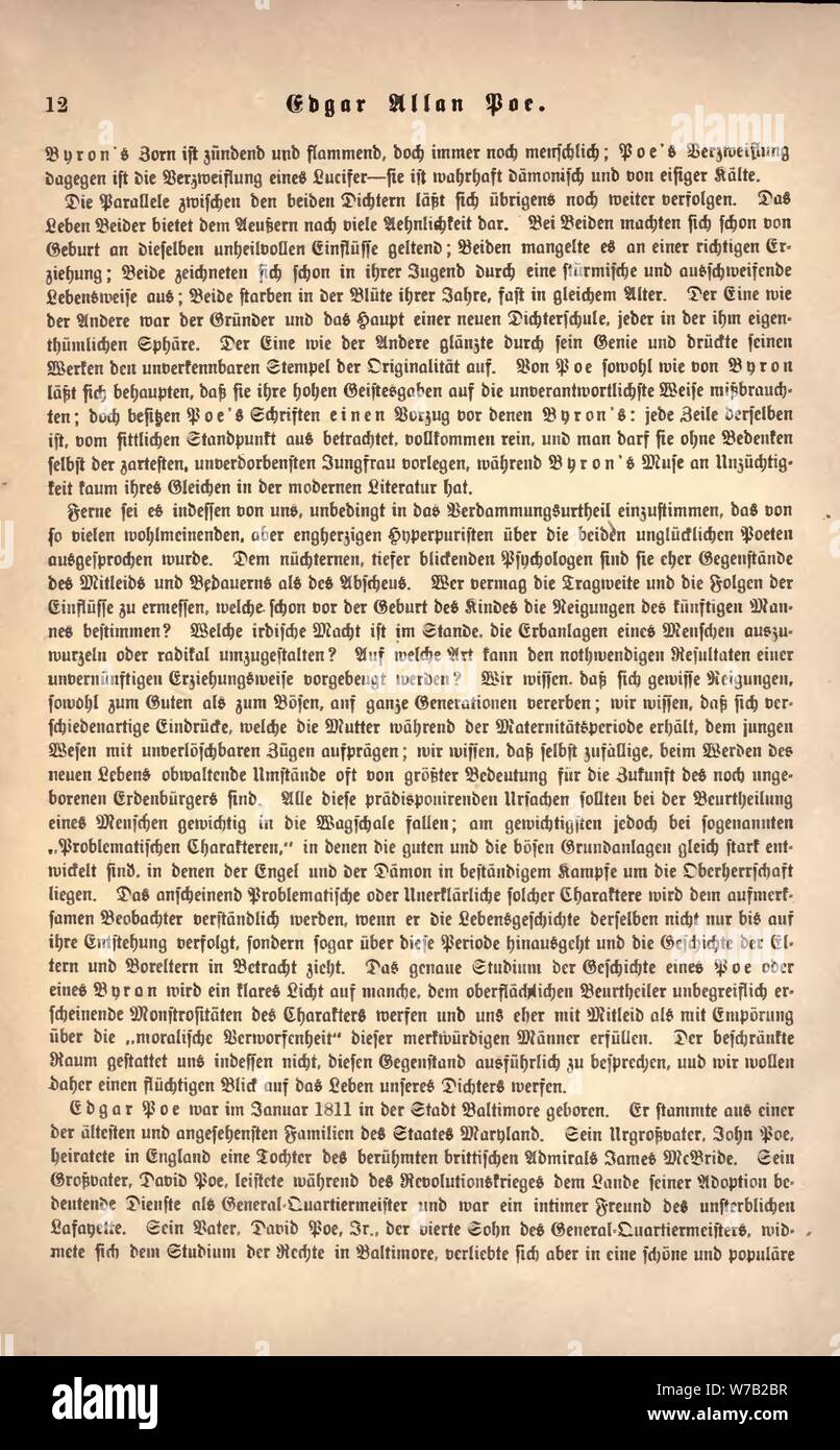 DE Poe Der Rabe 12 Stock Photo - Alamy