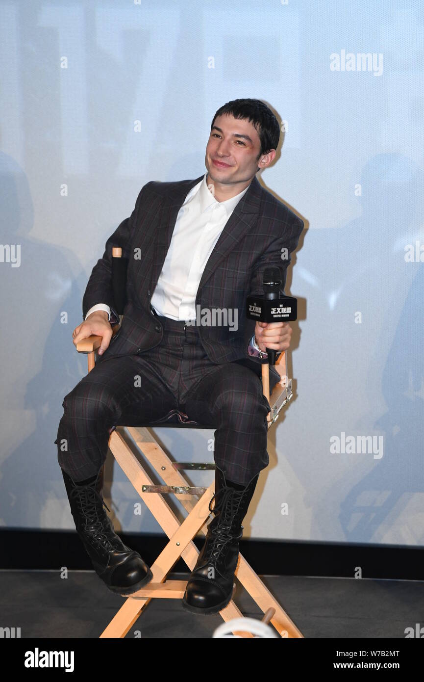 Ezra miller justice league hi-res stock photography and images - Alamy