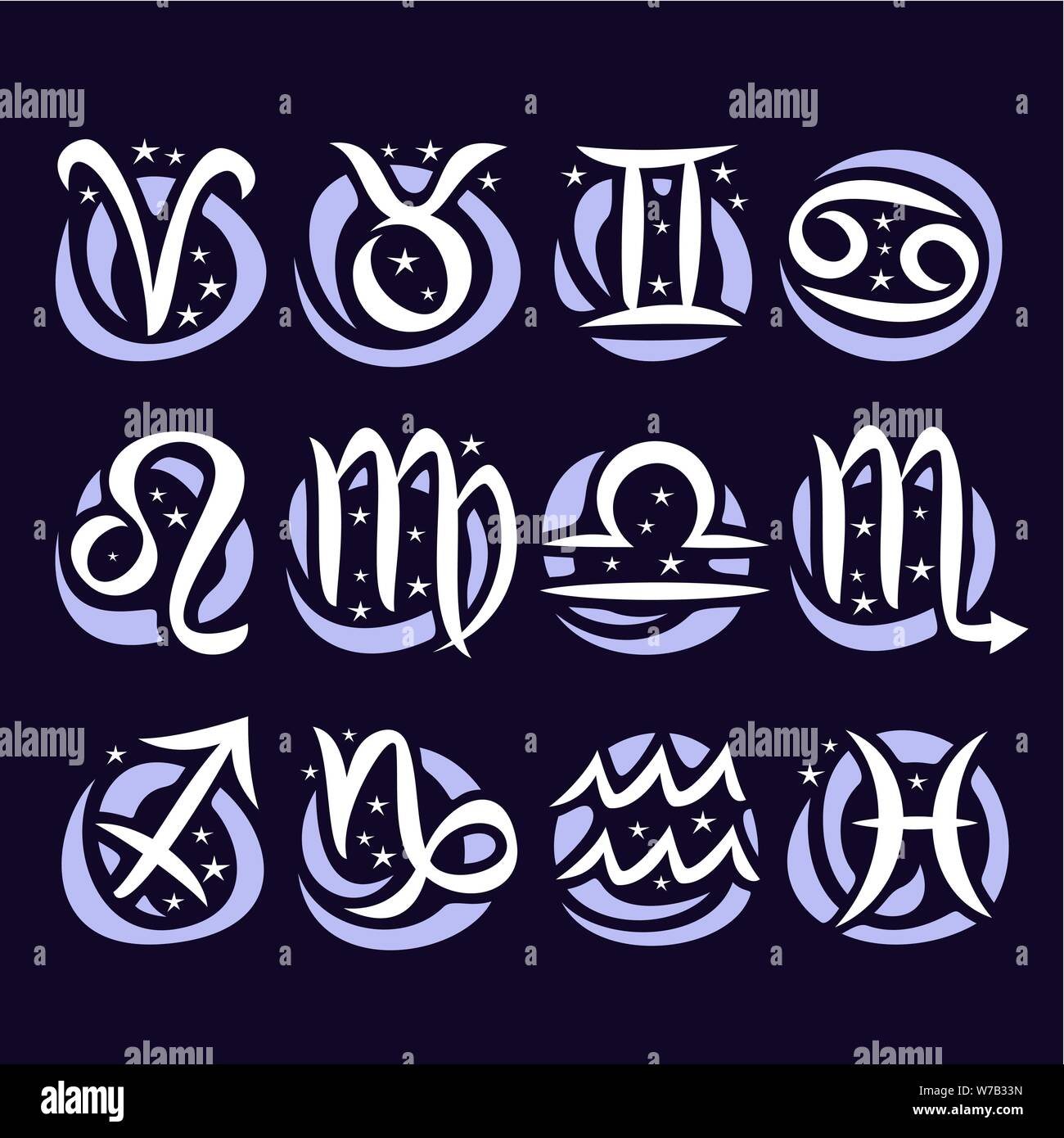 Decorative zodiac libra symbol Stock Vector Images - Alamy
