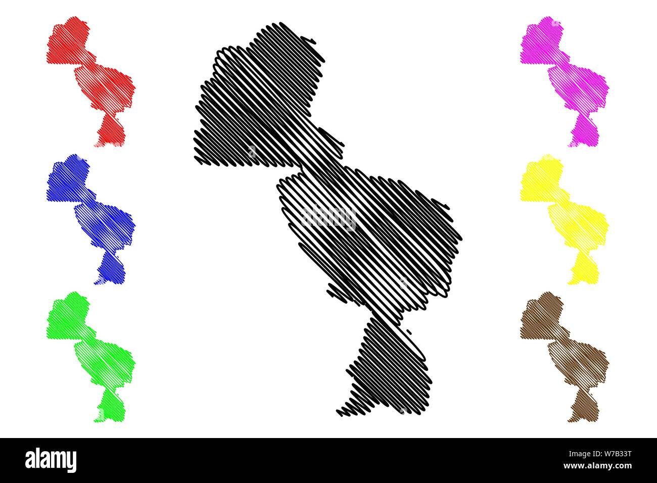 Midlands Province (Republic of Zimbabwe, Provinces of Zimbabwe) map ...