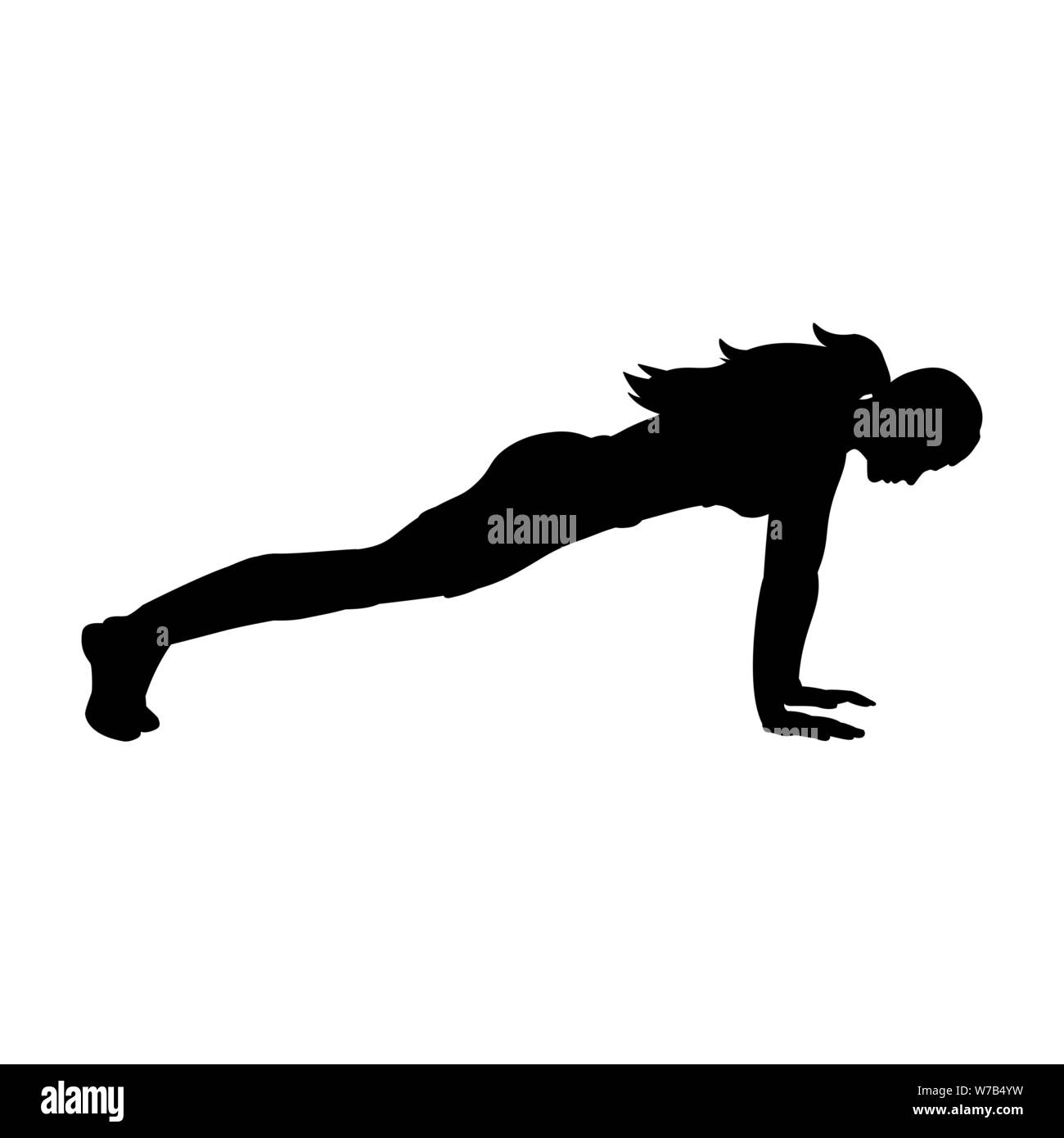 People doing push ups Stock Vector Images - Alamy