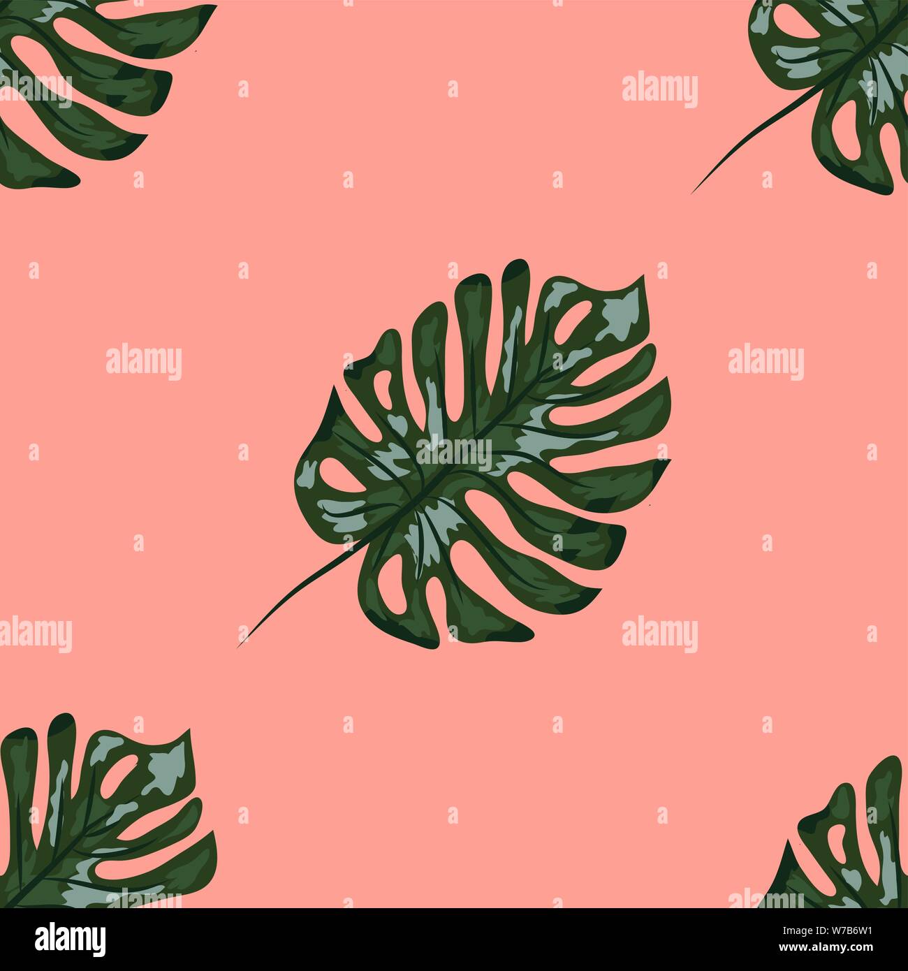 Exotic tropical background. Seamless indigo tropical pattern with ...
