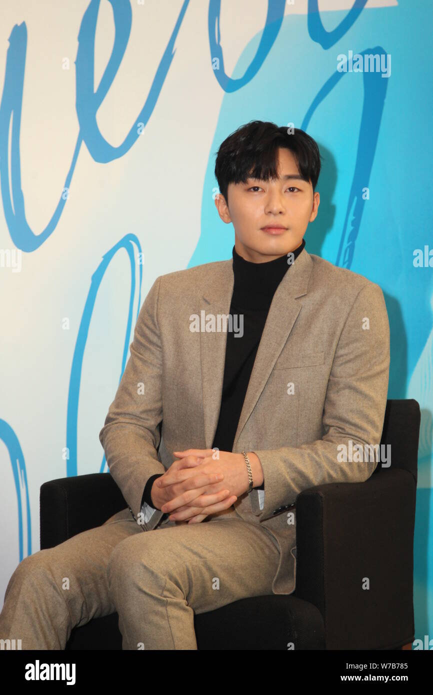 South Korean Actor Park Seo Joon Attends A Press Conference In Hong Kong China 30 September