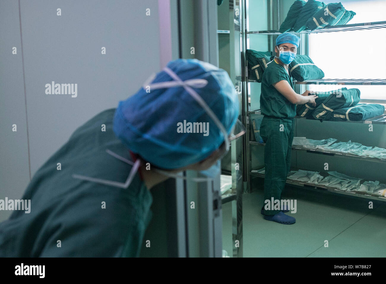 Qiao Rui, the sole male chief nurse at the Affiliated Hospital of ...