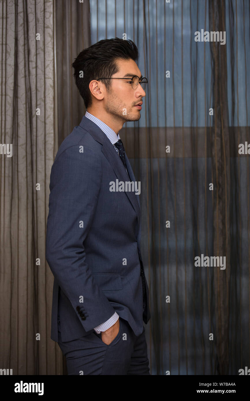 Taiwanese-born Canadian model and actor Godfrey Gao poses for portrait ...