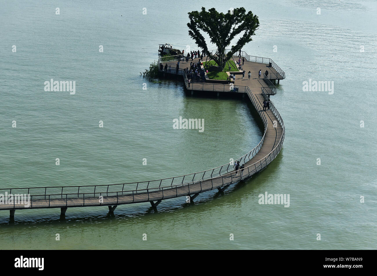 View of the Three Gorges Reservoir after the Three Gorges project ...