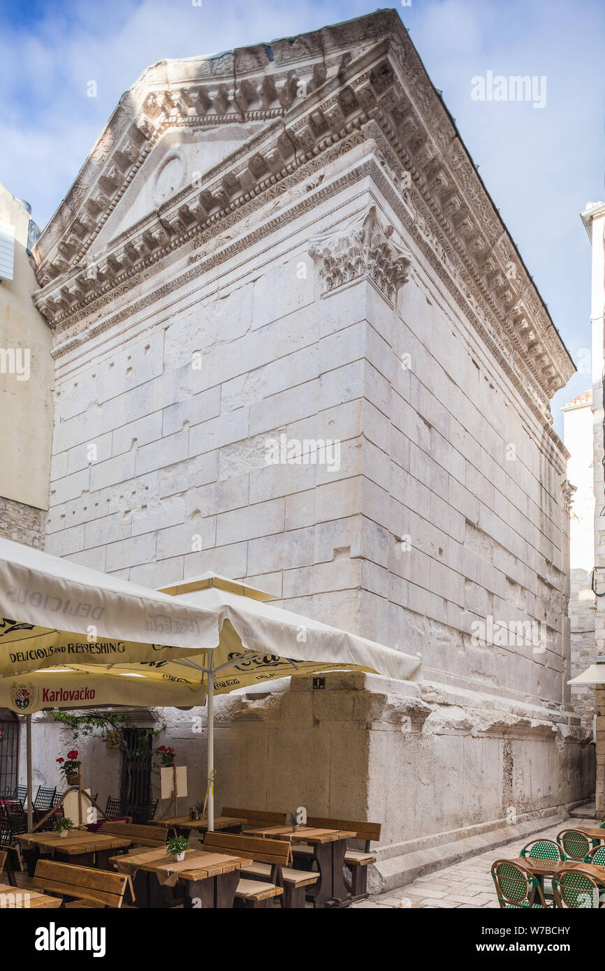 06 MAY 2019. Split, Croatia. Temple of Jupiter, ancient roman ...