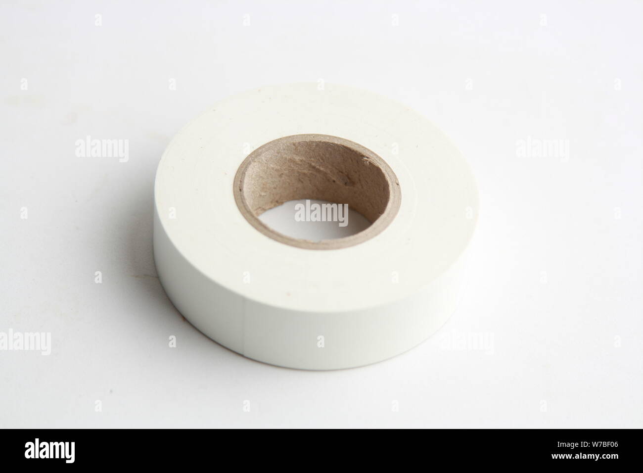 roll of white plastic insulating tape Stock Photo - Alamy