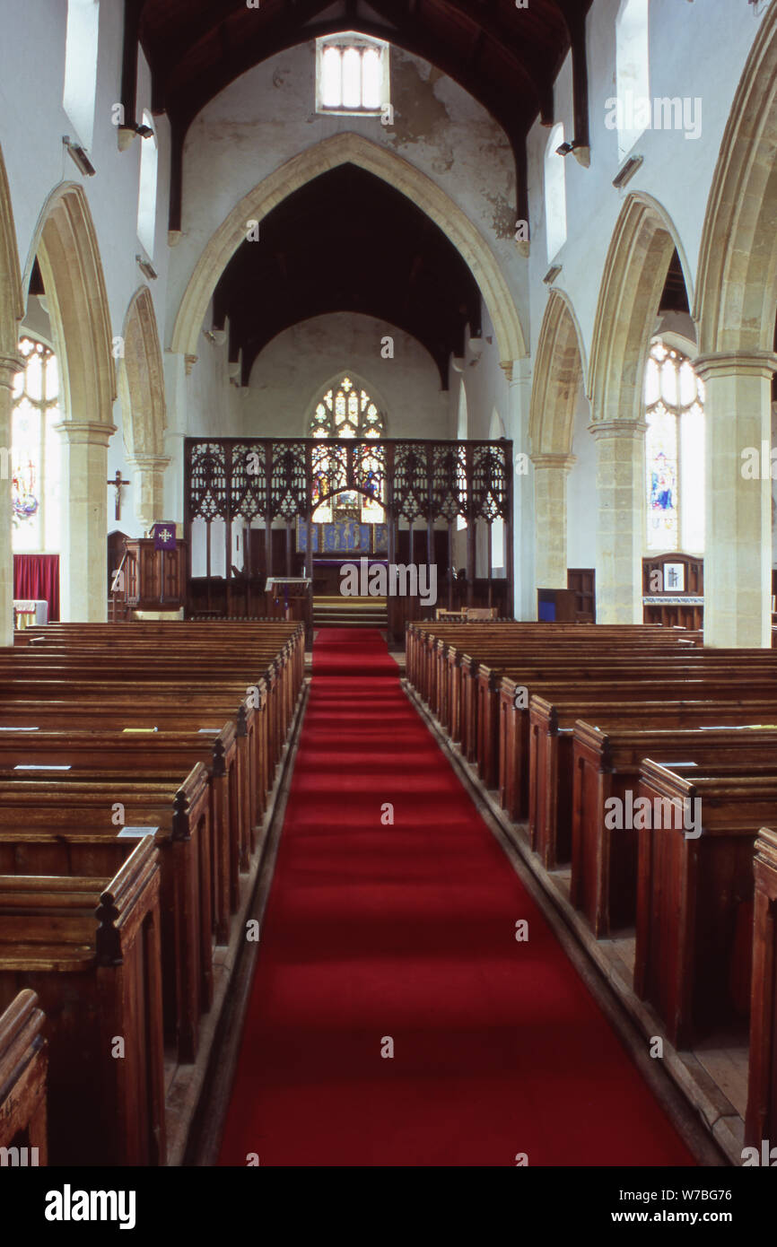 Interior of St Mary's church Happisburgh, Norfolk, UK Stock Photo - Alamy