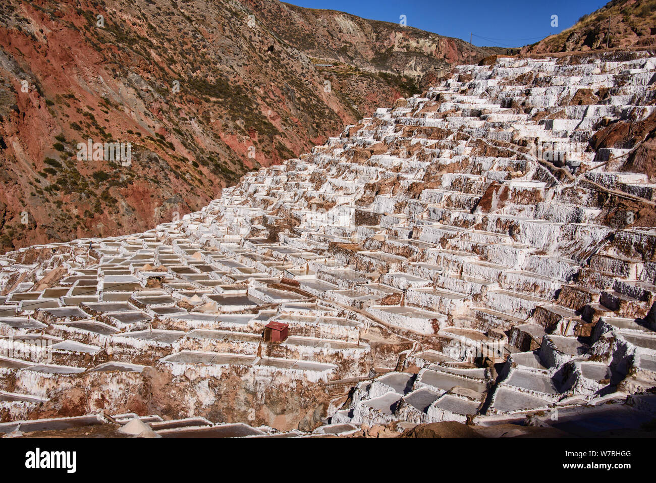 The beautiful salt pans of Maras, Sacred Valley, Peru Stock Photo - Alamy