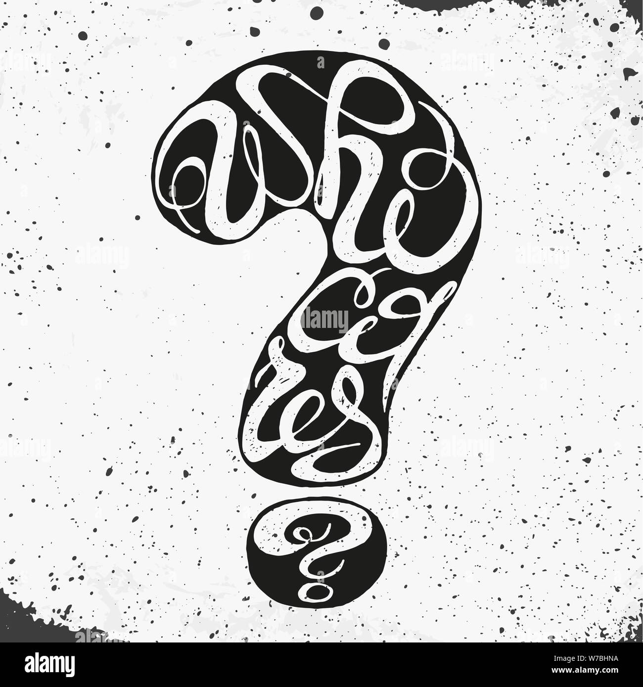 Who cares. Positive text. Motivation quote. Hand drawn inspirational ...