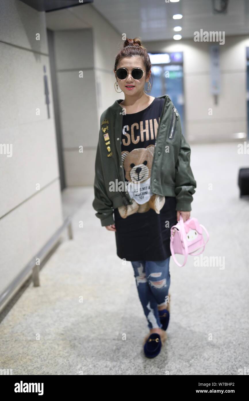 Selina Jen Chia-hsuan of Taiwanese girl group S.H.E is pictured at the ...