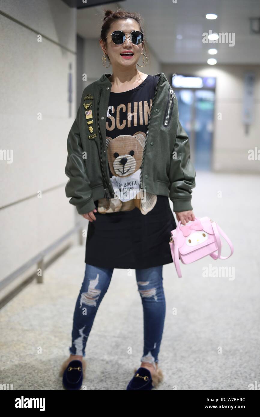 Selina Jen Chia-hsuan of Taiwanese girl group S.H.E is pictured at the ...