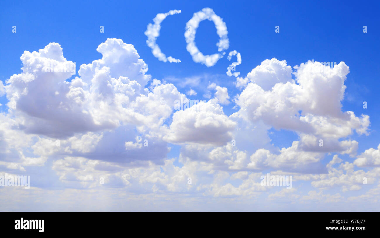 Symbol co2 from clouds hi-res stock photography and images - Alamy