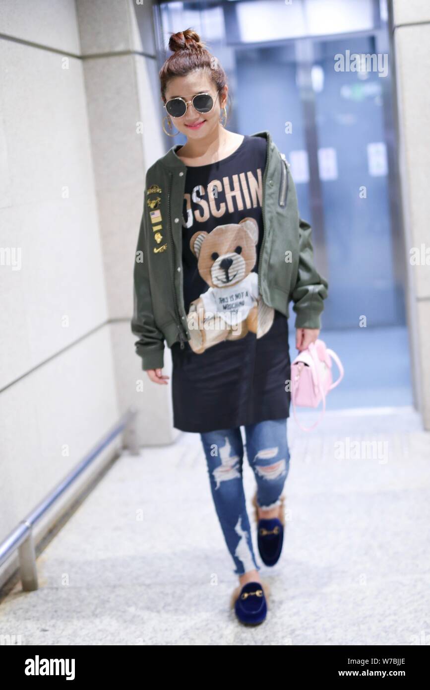 Selina Jen Chia-hsuan of Taiwanese girl group S.H.E is pictured at the ...
