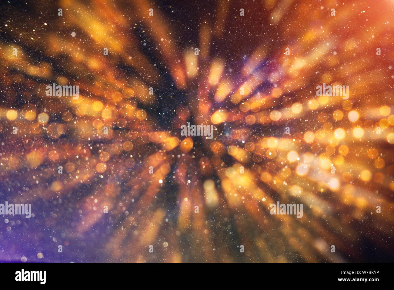 midnight traffic. Motion blur abstract background ,De focused/blur ...